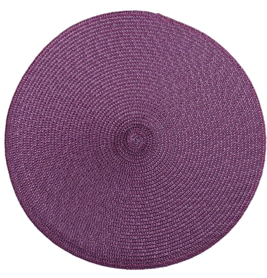 Individual Redondo - Morado – Tiliches Home Decor
